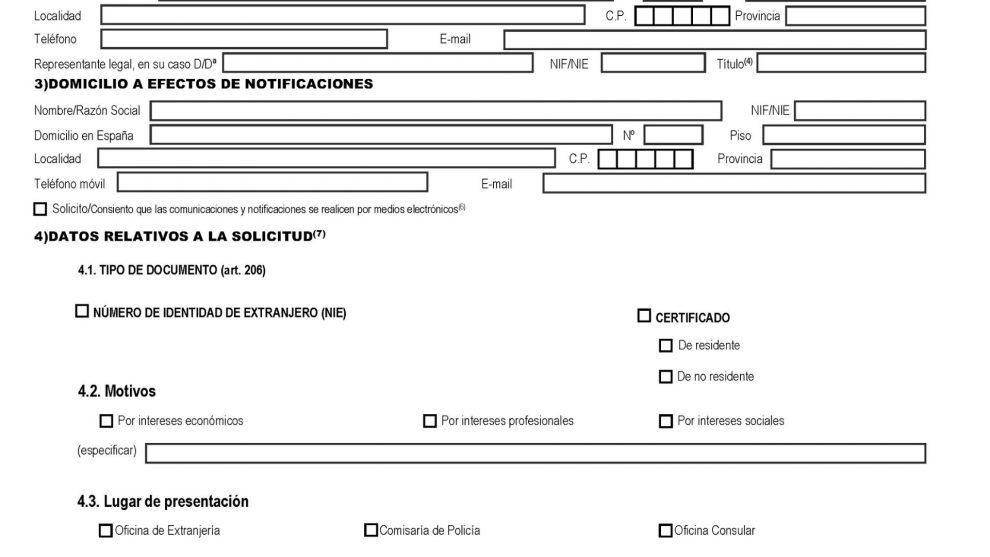 Comment remplir le formulaire du NIE (EX 15) Expat-Valencia