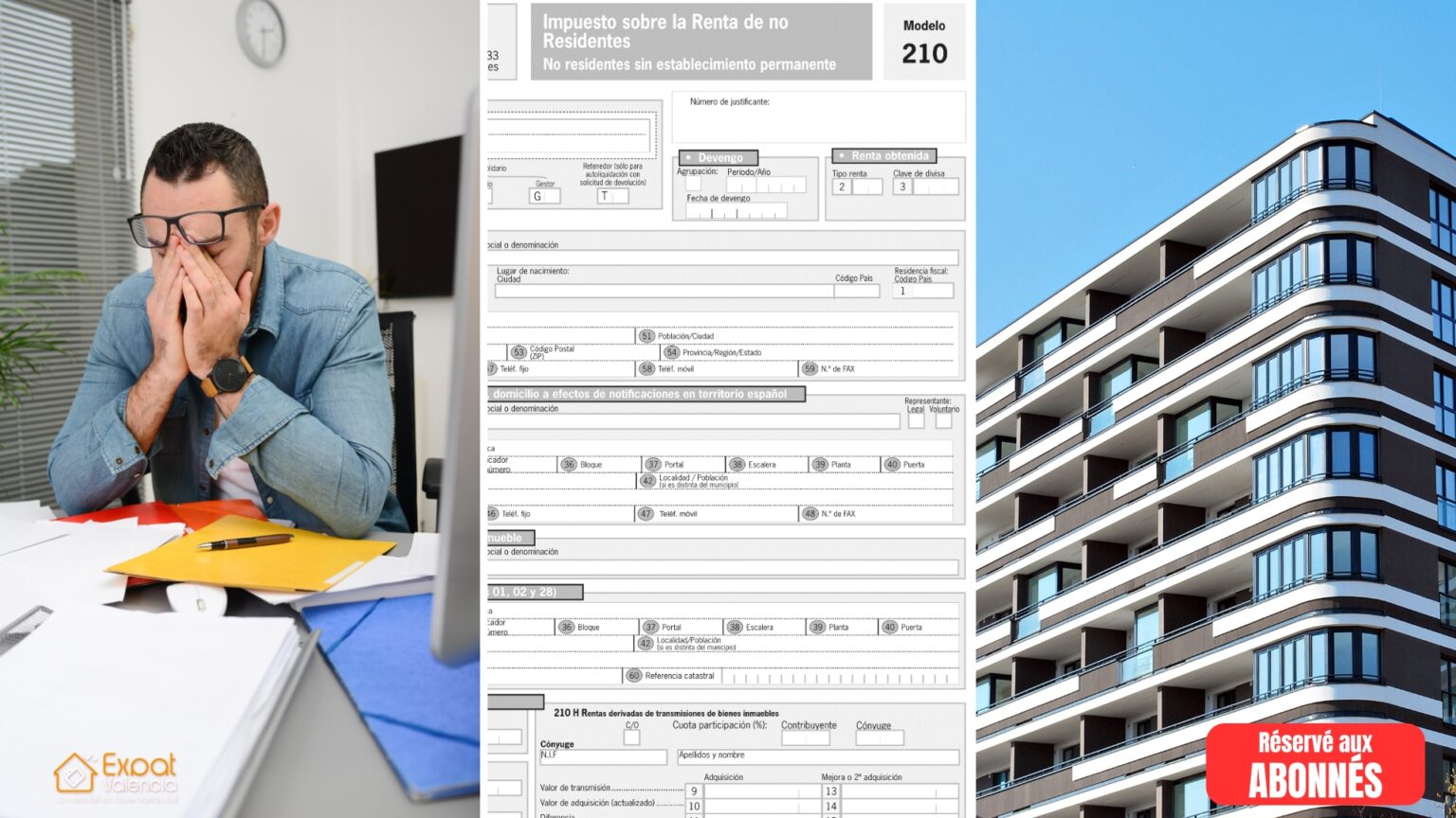 IRNR : Comment remplir le modelo 210 ? Expat-Valencia